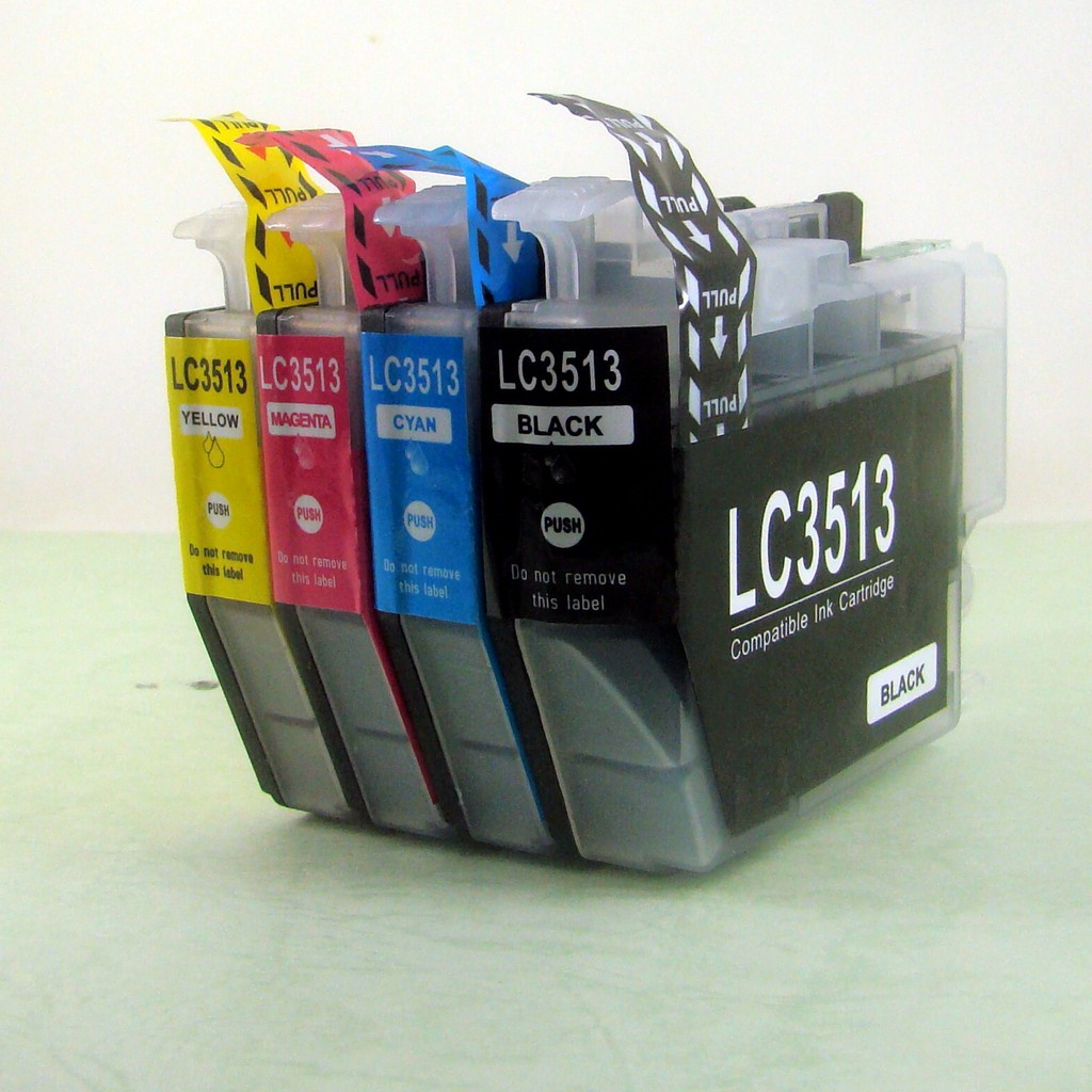 LC 3513 COMPATIBLE BROTHER INK CARTRIDGES BK/C/M/Y FOR DCP J572DW MFC ...