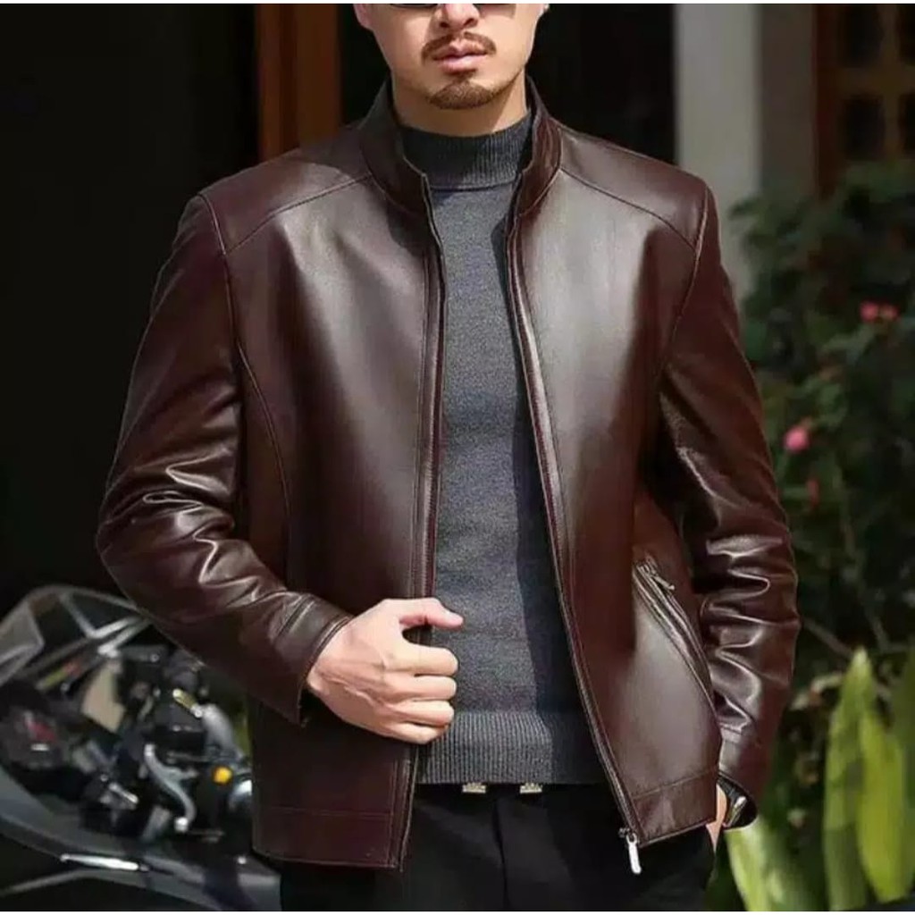 Original Leather SEMI Jacket / ORIGINAL Skin SEMI Jacket / Men's Skin ...