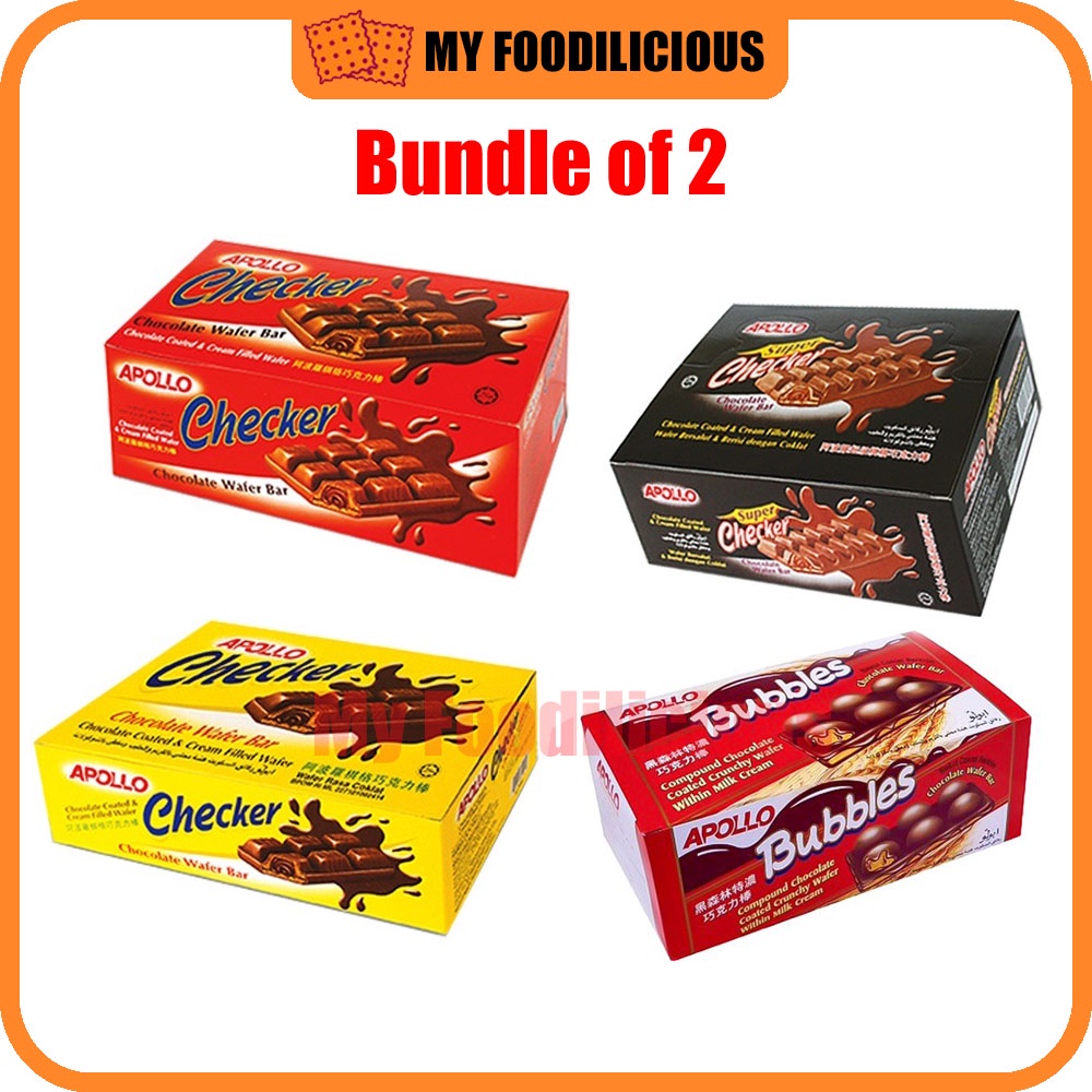 Apollo Checker Chocolate Wafer Bar / Bubble Chocolate Wafer Bar ...