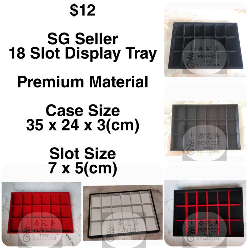 [Thai Amulet 18 Slot Display Tray Case] *MANY DESIGNS* 泰国佛牌展示壳 | Shopee ...