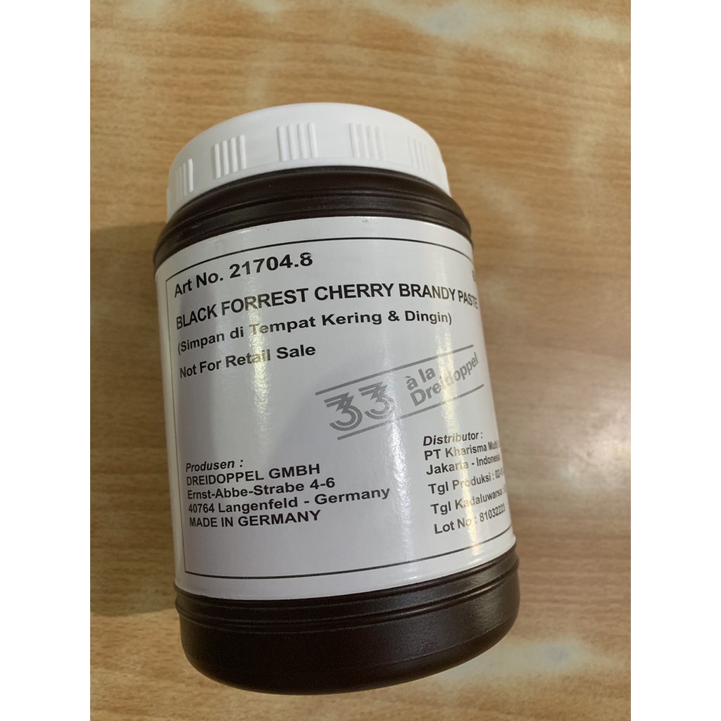 Dreidopple Kirschwasser paste 80 gr bottle Dreidople/Blackforest cherry ...