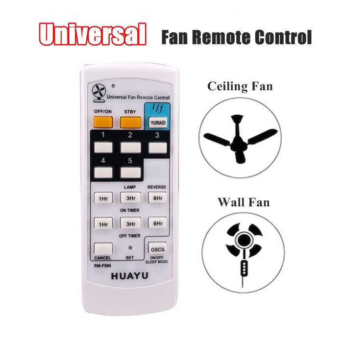 RM-F898 Universal Ceiling Fan Wall Fan Remote Control Replacement Huayu ...
