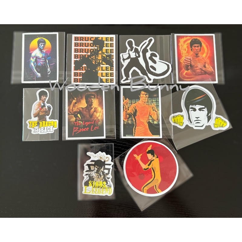 Bruce Lee stickers (set of 10pcs) | Shopee Singapore