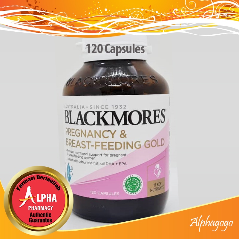 Blackmores Pregnancy & Breast-Feeding Gold (60 Capsules / 120 Capsules ...