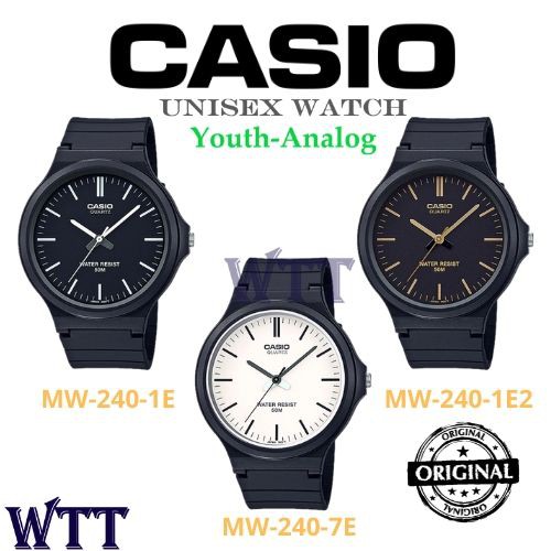 CASIO MW-240 SERIES ANALOG UNISEX MEN WATCH JAM TANGAN LELAKI CASIO ...