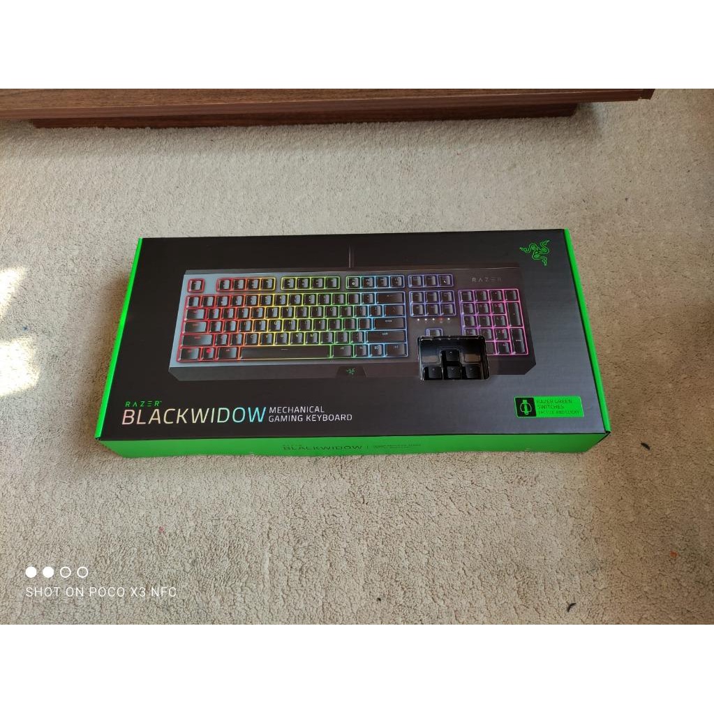Razer Blackwidow Green Switch 2and Keyboard Full Box | Shopee Singapore