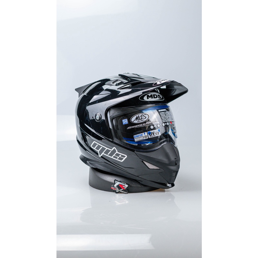MDS SUPERPRO HELMET MDS SUPER PRO SOLID BLACK | Shopee Singapore