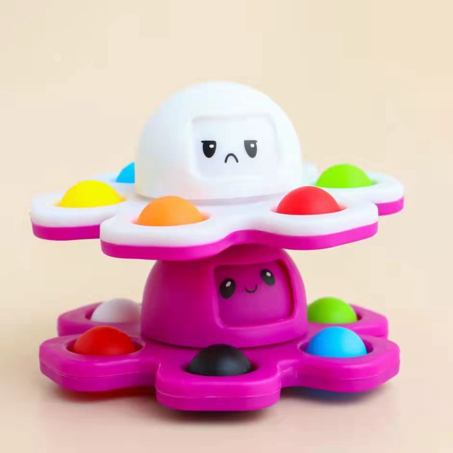 Pop IT spinning top emotional octopus toy (1408PBT) | Shopee Singapore