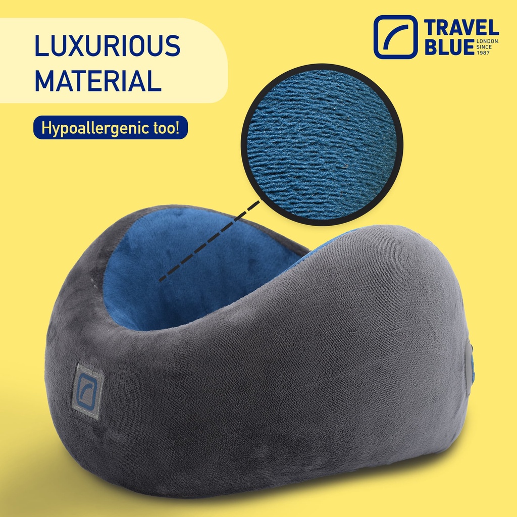 Travel Blue Infinity Pillow - High Quality High Density Memory Foam ...
