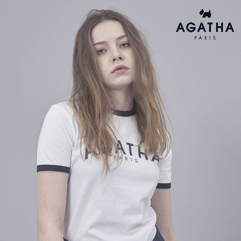 AGATHA PARIS - Logo Color Short Sleeve T-Shirt [AGT126106] | Shopee ...