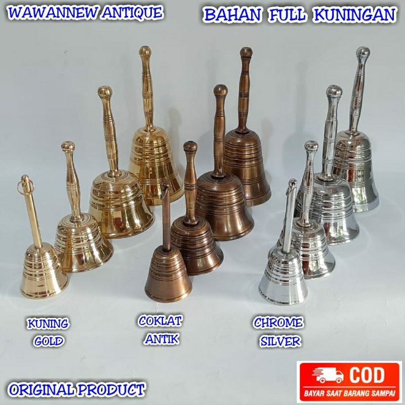 Bell Bell BellAn Brass Ice Cream Stem/Bell Bell Small 9cm | Shopee ...