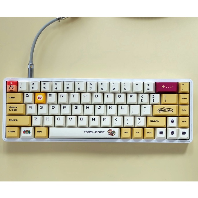 Pbt Keycap Cherry Profile Mario Dye sub 122 buttons for mechanical ...