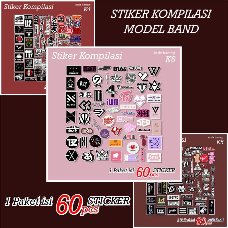 (60Pcs) Bts BLACKPINK COLDPLAY Cute AESTHETIC STICKER For HP, LAPTOP ...
