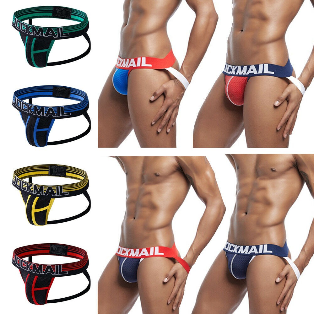 【JOCKMAIL】Men's Sexy Jock Strap Athletic Supporter Low Waist Briefs Jockstrap | Shopee Singapore