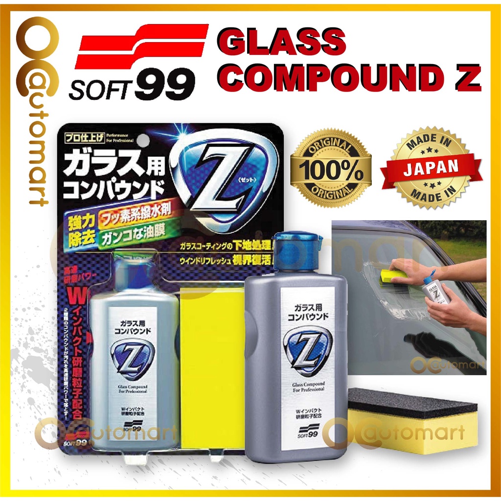 Soft99 / Soft 99 GLASS COMPOUND Z 100ml | Shopee Singapore