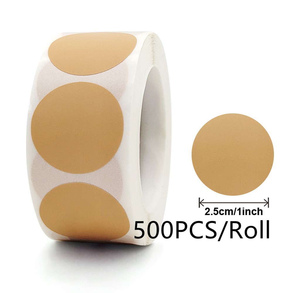 Chroma Label 500 Pieces 1Inch Round Colored Stickers Neon Color Code ...