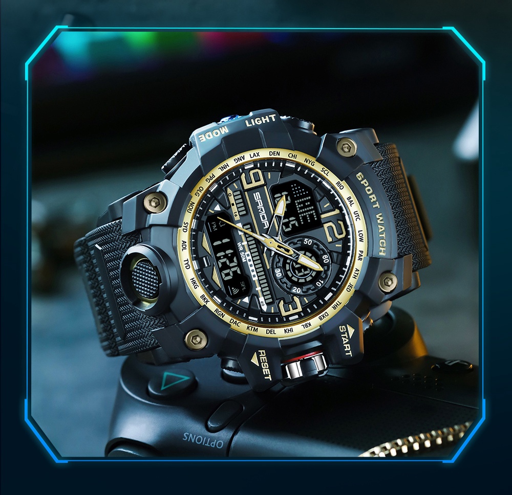 SANDA 3133 Men's Watches 50M Waterproof Shock Sports Quartz Watch -20 ...