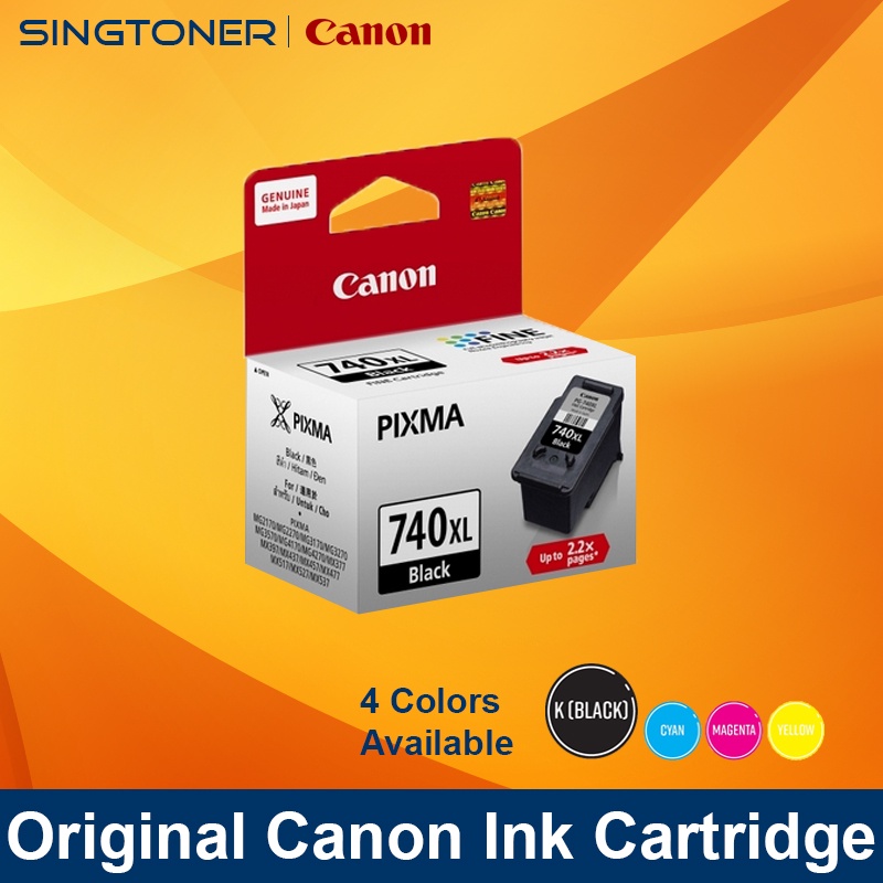 Canon 740XL Black 741XL Color Ink Cartridge for Pixma Printers MG3670 ...