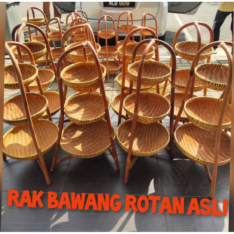 Onion Rack Rattan Onion Rack 3 Levels | Shopee Singapore