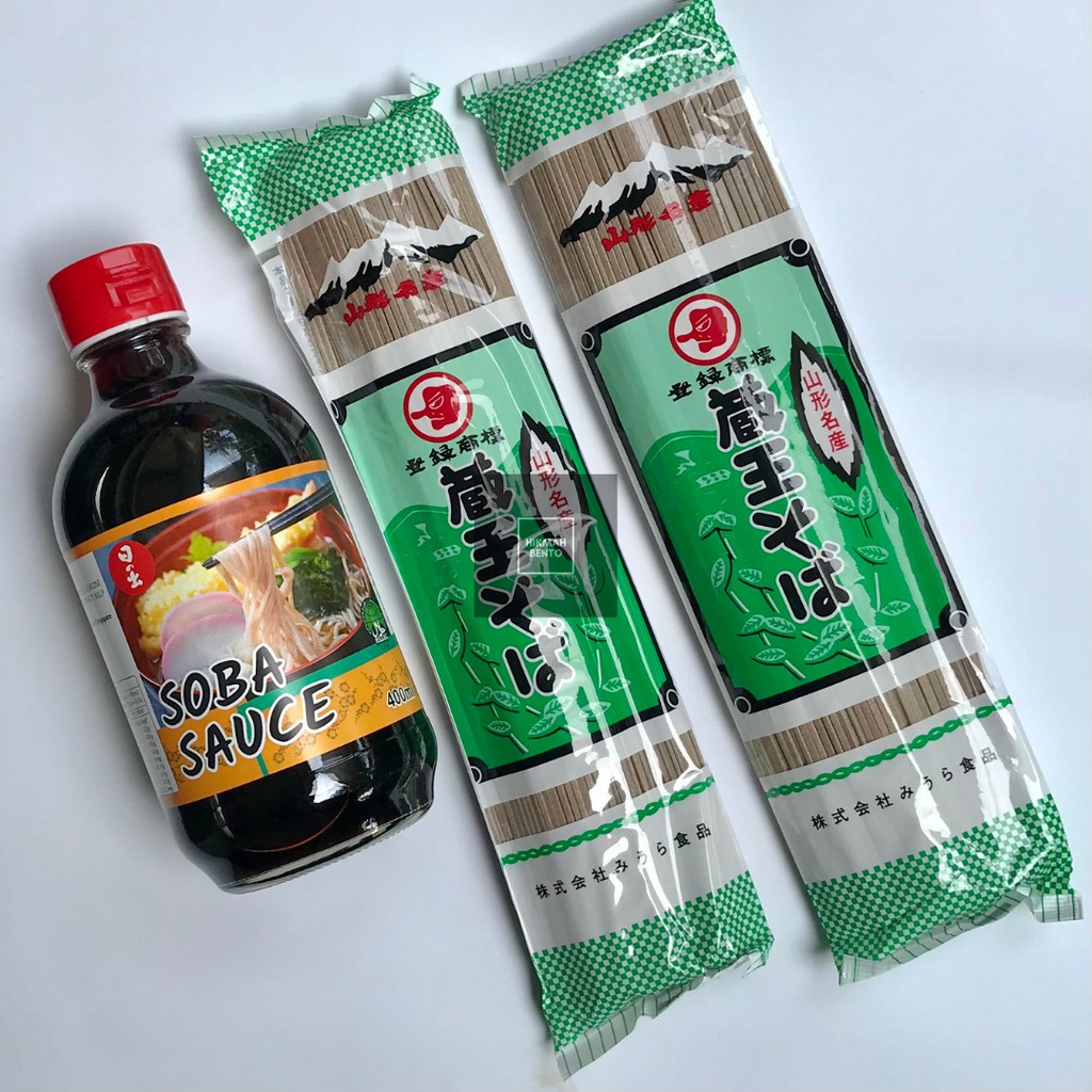 HALAL HINODE Soba Sauce & Miura Zao Soba Noodle Value Pack (3 Items ...