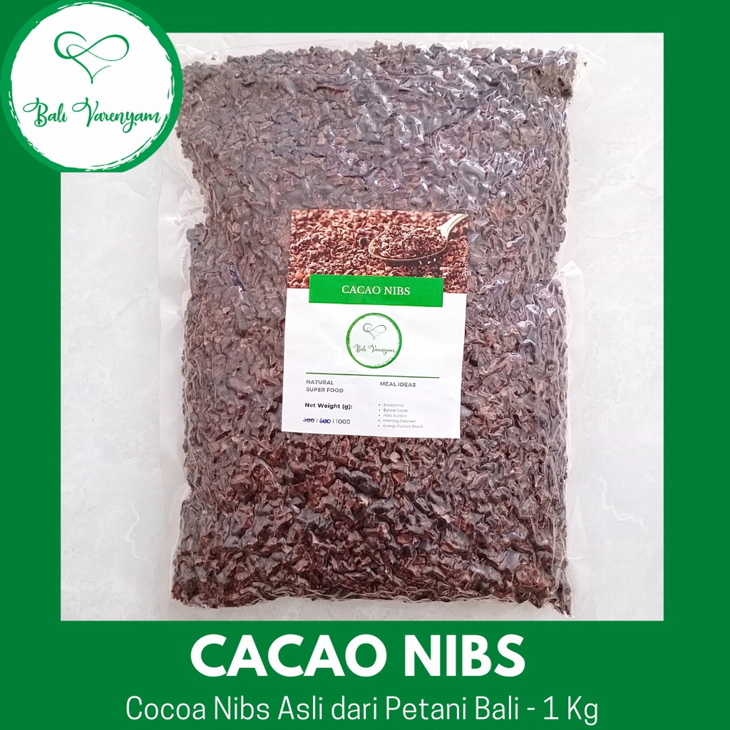 RAW Healthy Snacks Cocoa Nibs Bali / Organic Cacao Nibs / Pure Cocoa ...