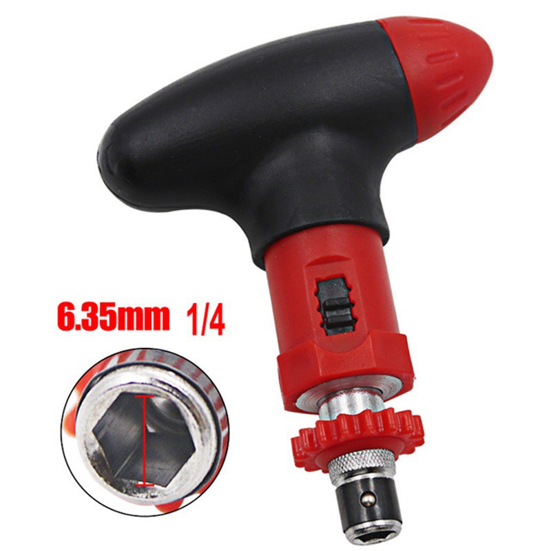 Manual T-type ratchet screwdriver quick bolt driver batch 6.35mm can ...