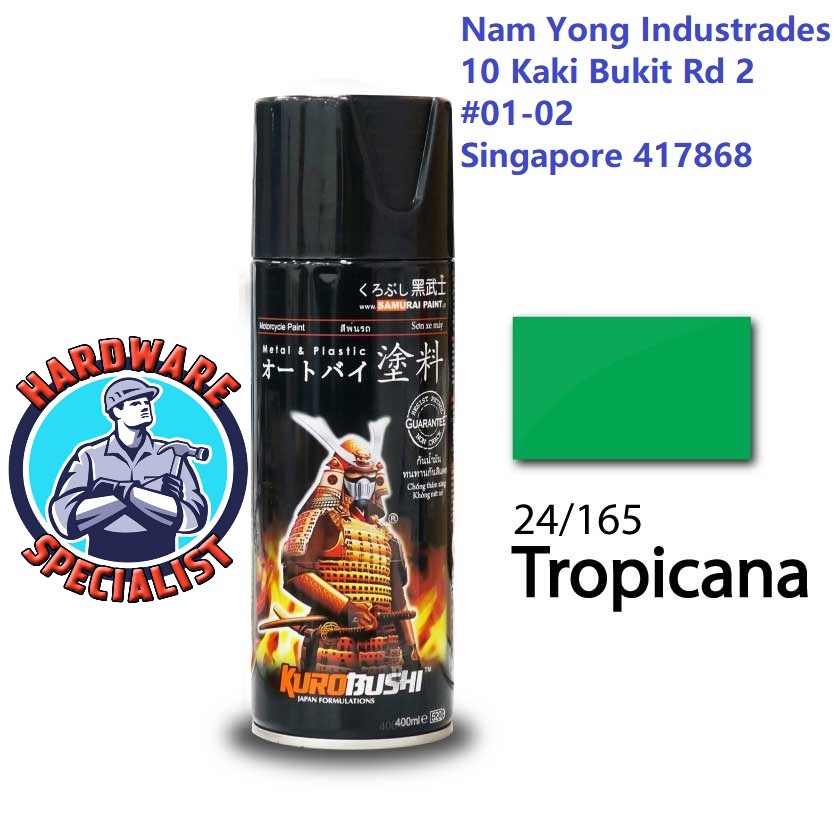 Samurai Paint Standard Colour Spray Paint (Black, White, Silver, Gold ...