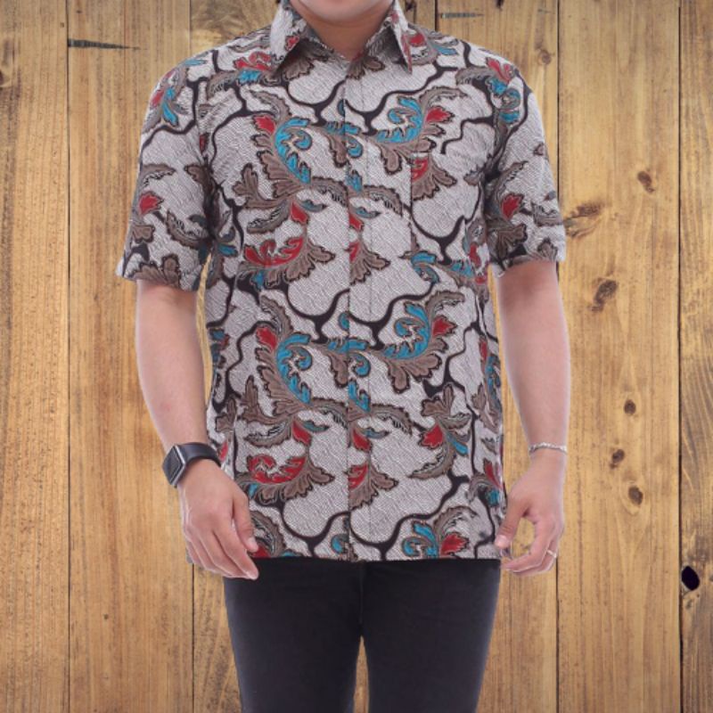 Original godong batik Hem Arta super batik office work uniform men's ...