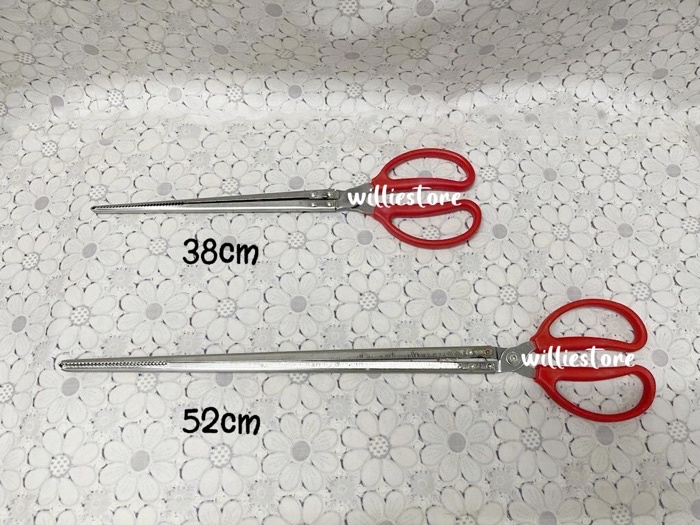 38cm/52cm Multifunction Red Handle Charcoal Clipper/Garbage Clip ...