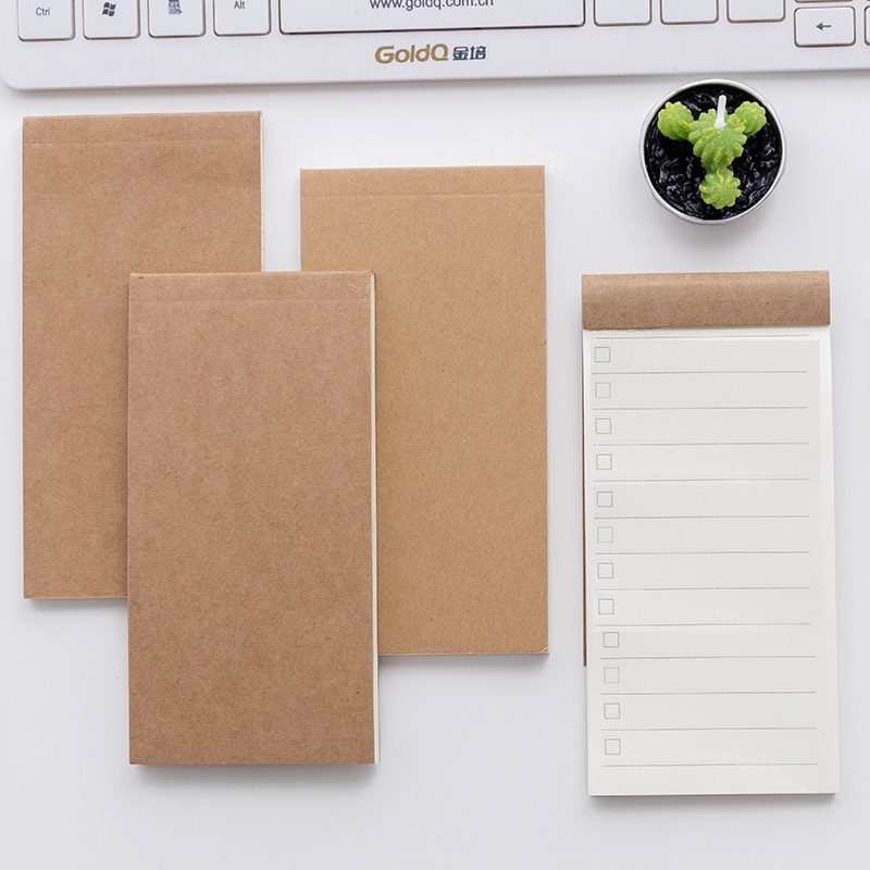 PenLab Kraft Cover Schedule Notebook Mini Portable Agenda Planner Check ...