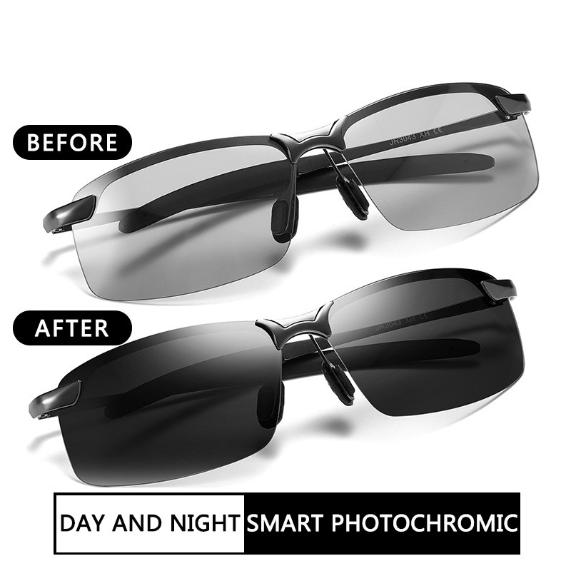 Auto Color Changing Sunglasses with Polarized Lens for Driving Sports ...