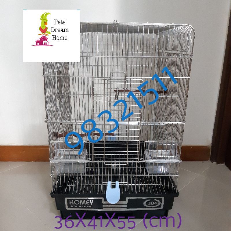 304 Stainless Steel Bird Cage | Shopee Singapore