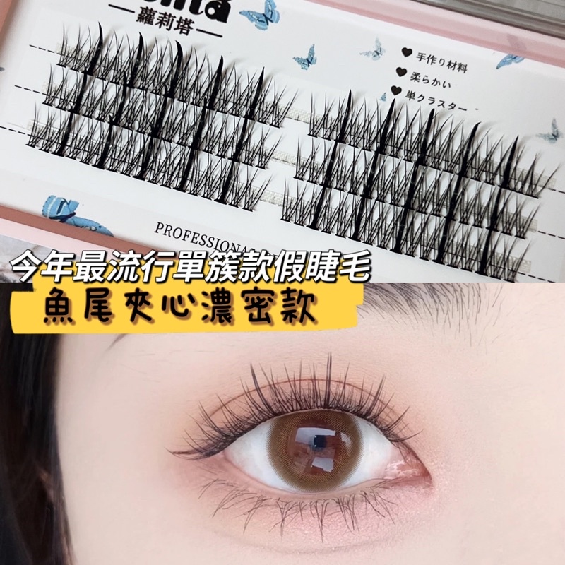 Single Cluster Segmented Comic Eye Fishtail Sandwich Thick Style ...