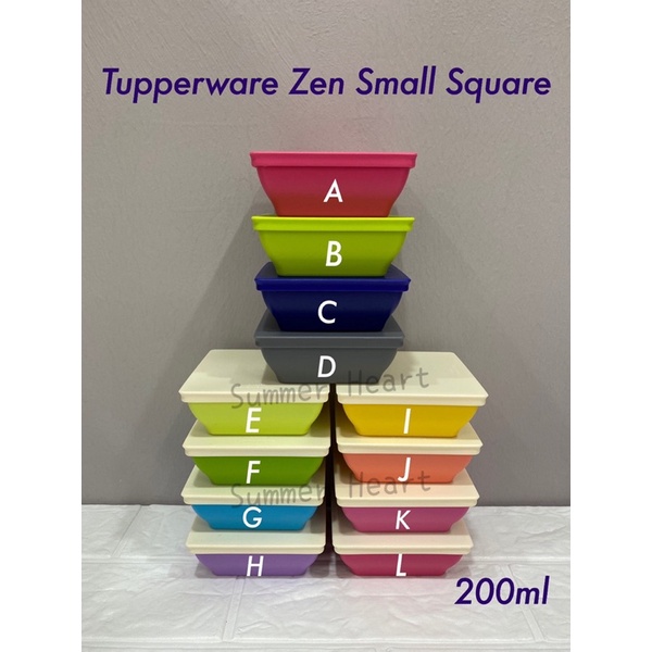 Tupperware Zen Small Square (1)200ml | Shopee Singapore