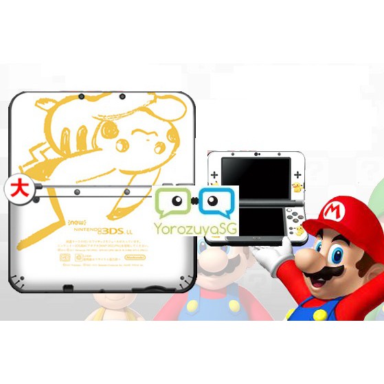 NEW Nintendo 3DS XL Decal Skin - Pokemon Pikachu Design | Shopee Singapore