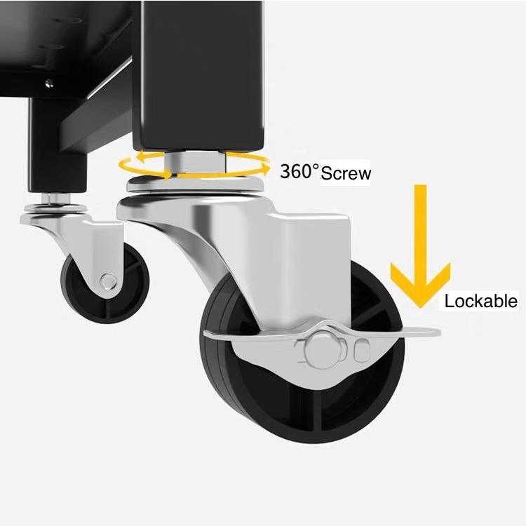 [SG Ready Stocks]Folding Storage Rack with Wheel Movable for Kitchen ...