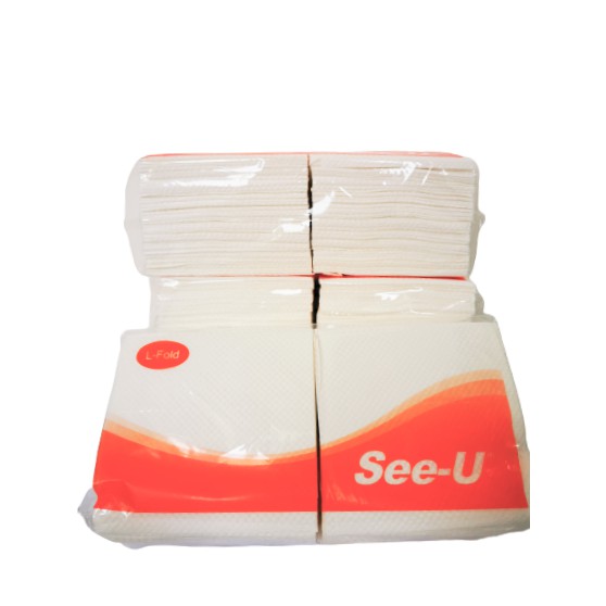 SEE-U Half Cut Hand Paper Towel / 1/2 Cut Paper Towel / Kitchen Towel ...