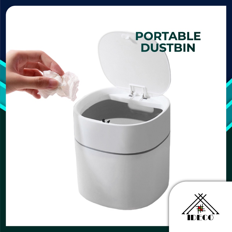 iDECO Mini Dustbin Desktop Trash Bin Waste Basket Rubbish Bin Trash Can ...