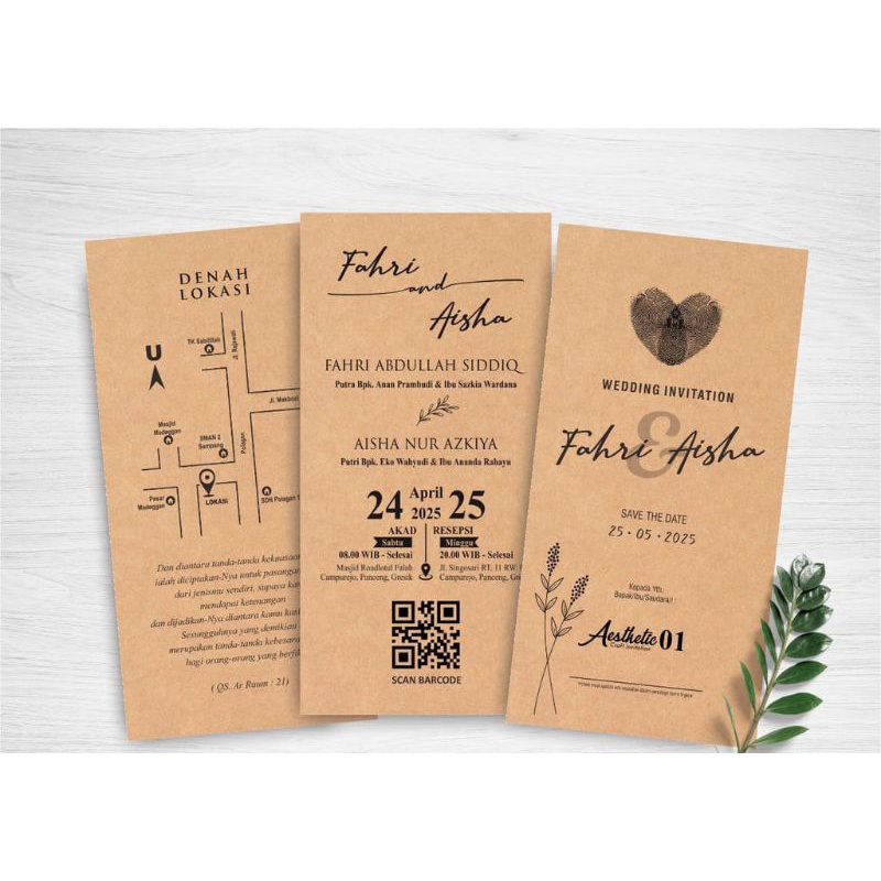 (FREE DIGITAL INVITATION) Rustic Hantag Wedding Invitation / Rustic ...