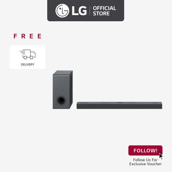 LG Dolby Atmos Soundbar S80QY 3.1.3ch Meridian Sound | AI Sound Pro ...