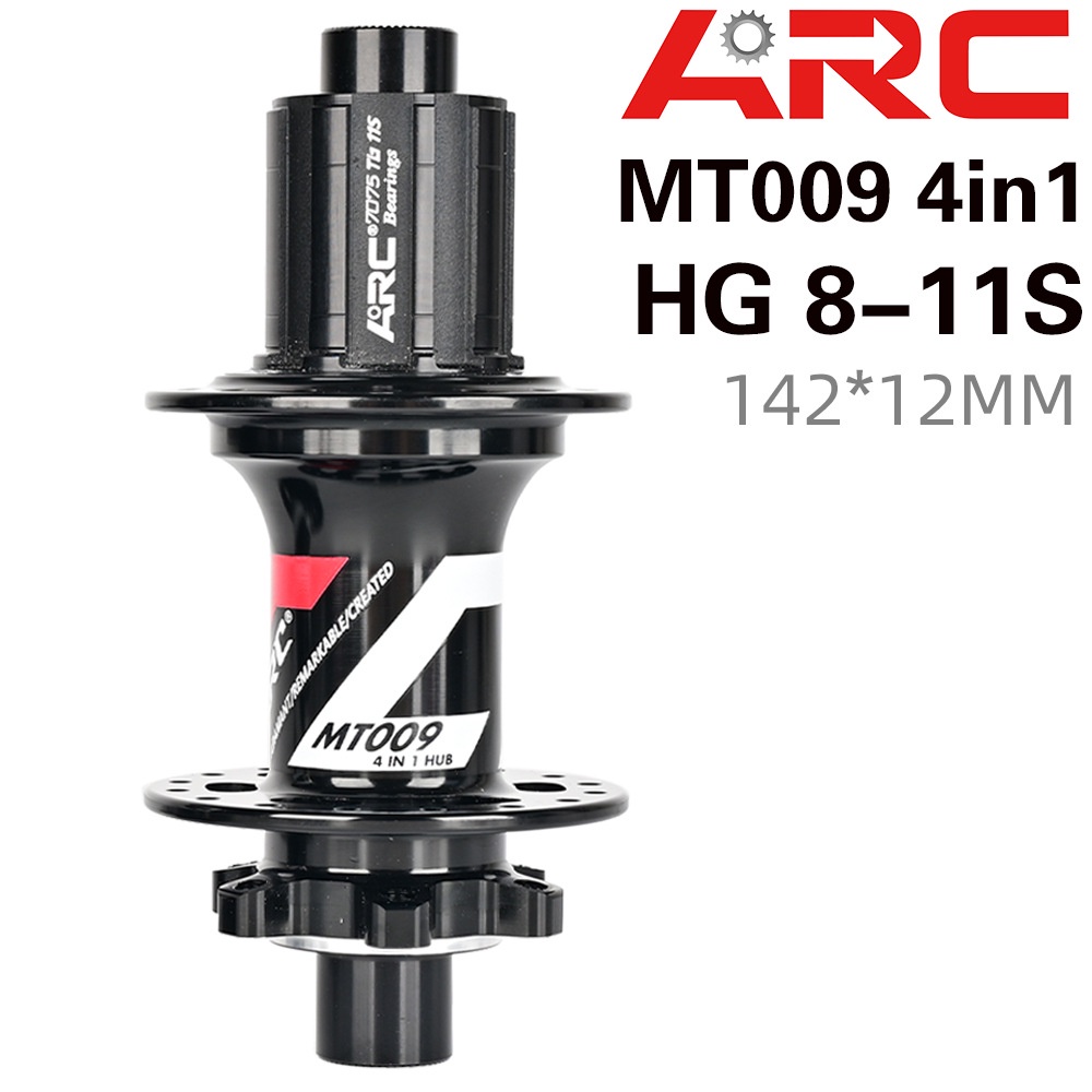 ARC MT009 8/9/10/11/12 Speed Cassette Hub 32/36 Hole 4 Bearing Quick ...