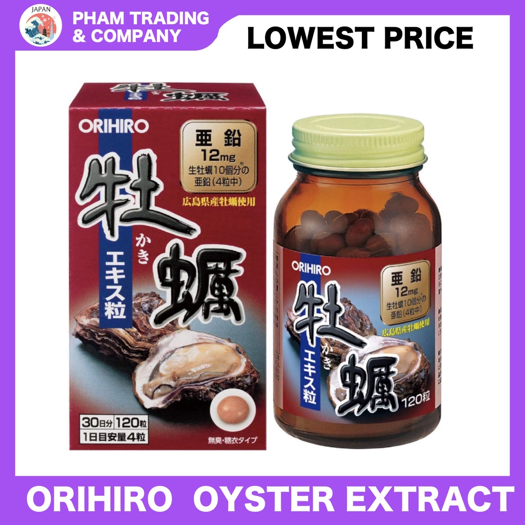 ORIHIRO Oyster Extract 120 grain Supplements / 30 days 【Lowest price】【Direct from JAPAN 】【Made ...