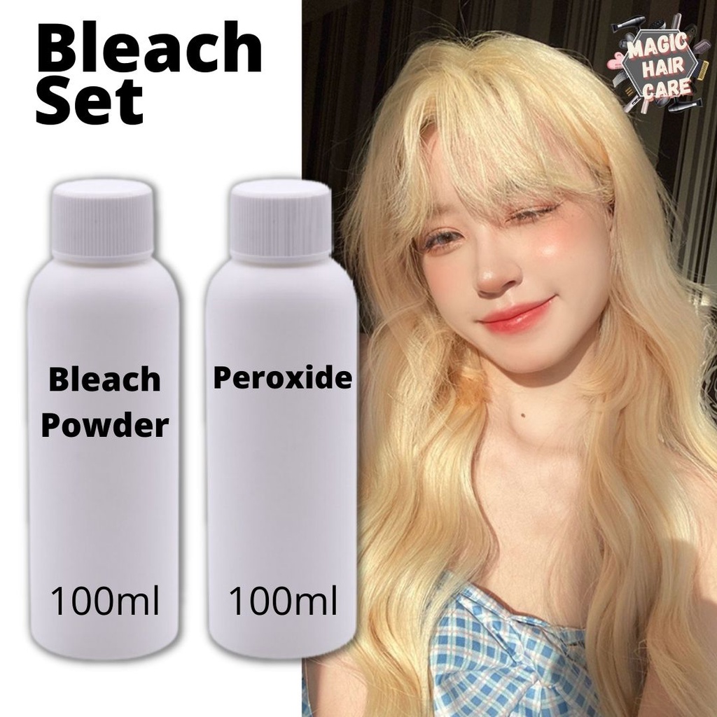 Bleach Powder + Peroxide (100ml) | Shopee Singapore