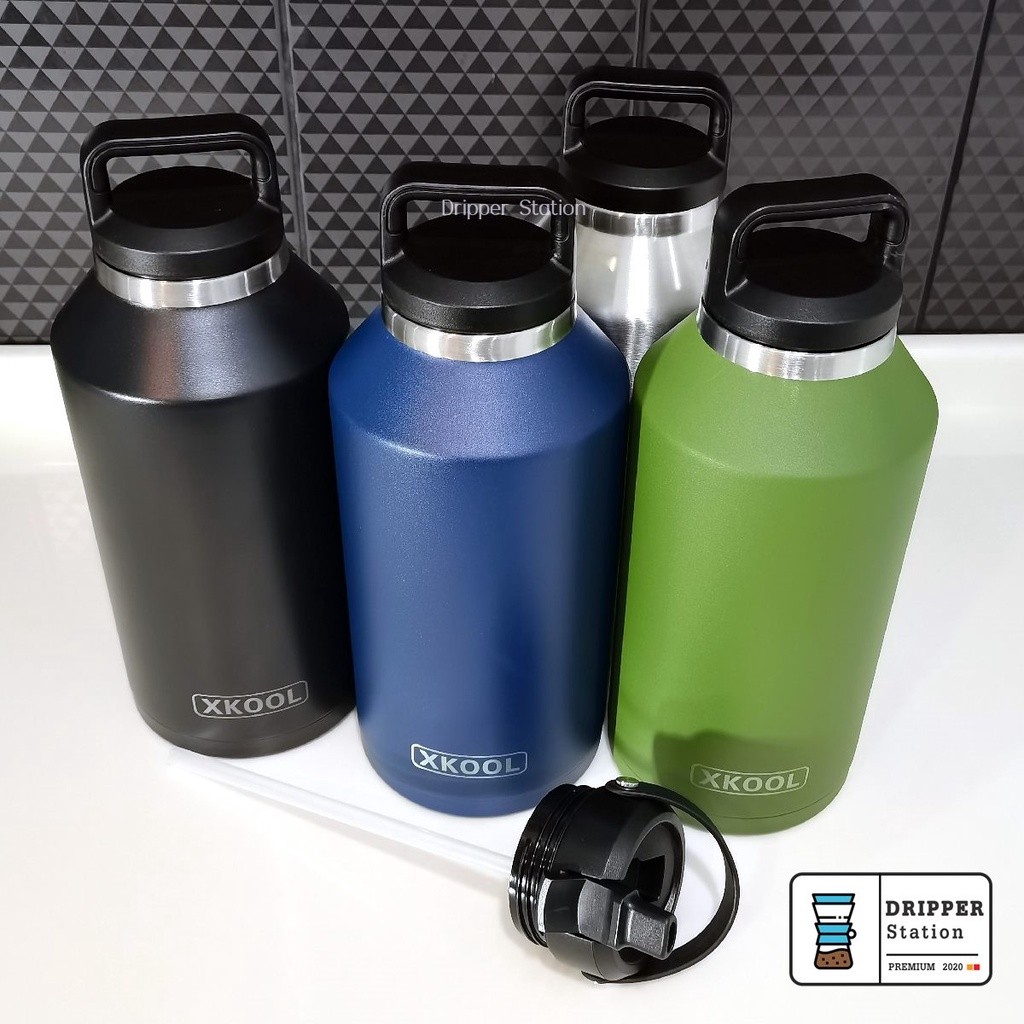 Xcool Cooler Tank 64 Oz (2 Liters) + Straw Lid Keeps The Temperature ...