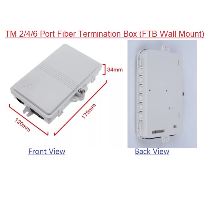 [OUTDOOR 2PORT] TM-Passed FTTH 2PORT FTB Wall Mount Unifi / Fiber ...
