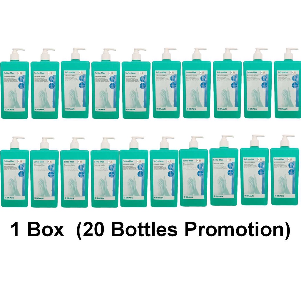 [500ml x 20 Bottles] B Braun Softa-Man [Exp : 05/2026] softaman ...