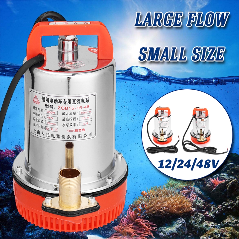 Submersible Water Pump Small Size Household Stainless Steel Solar 12V ...