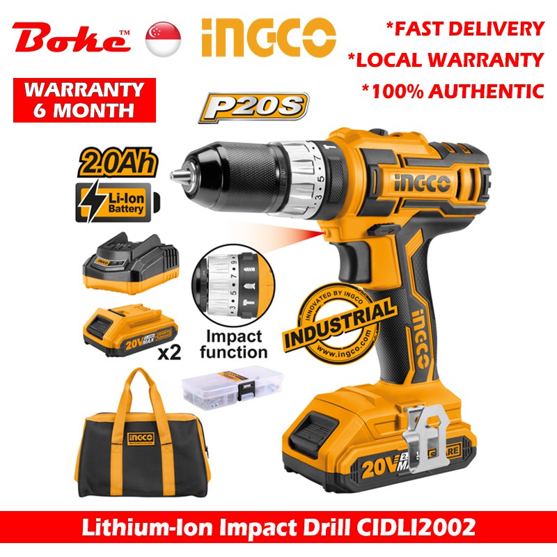 INGCO CIDLI2002 Lithium-Ion impact drill | Shopee Singapore