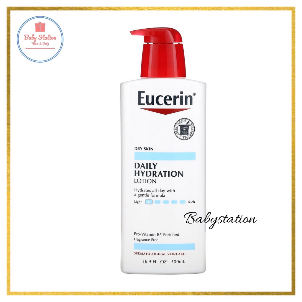 Eucerin, Daily Hydration Lotion, Fragrance Free, (500 ml) | Shopee ...
