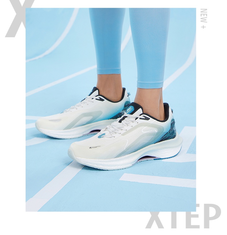 XTEP Dynamic Foam Men Running Shoes Breathable Shock Absorption Rebound ...